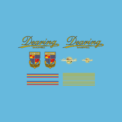Dearing Bakewell Set 0001 Bicycle Decals