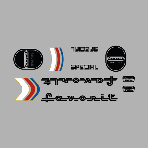 Favorit Set 0001 Bicycle Decals